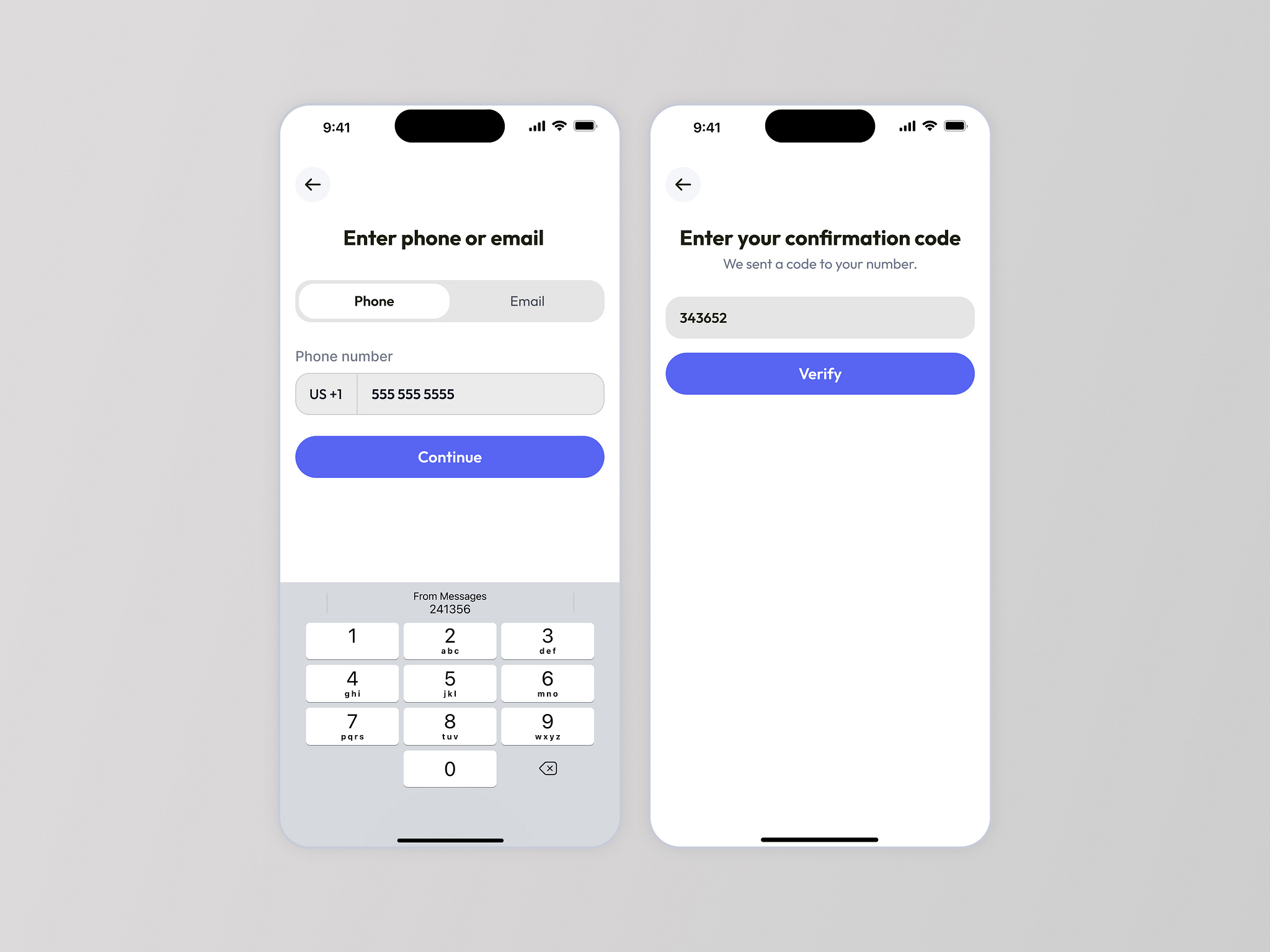 Phone Number Login Flow UI by shahzaib jugwal on Dribbble