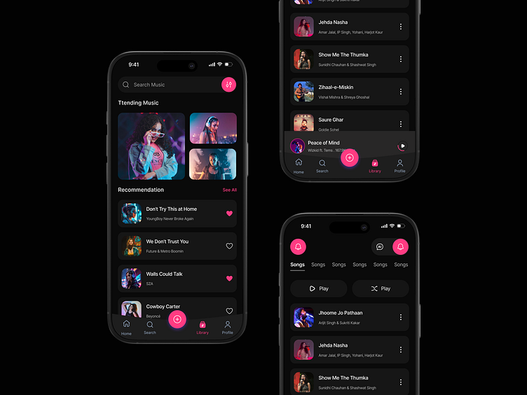 Music App Design by Uzzal mondal on Dribbble
