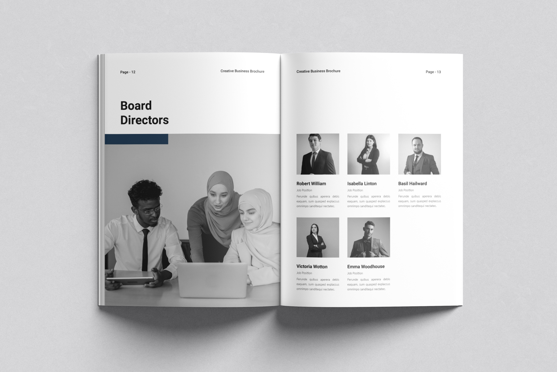 Business Brochure Template by DesignCrest on Dribbble