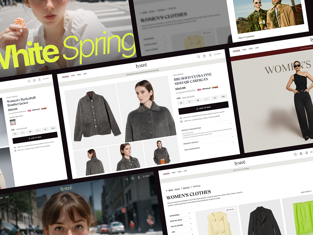 Fashion ecommerce Website Design for Modern Shopping by Musemind Branding & Web Design for ...