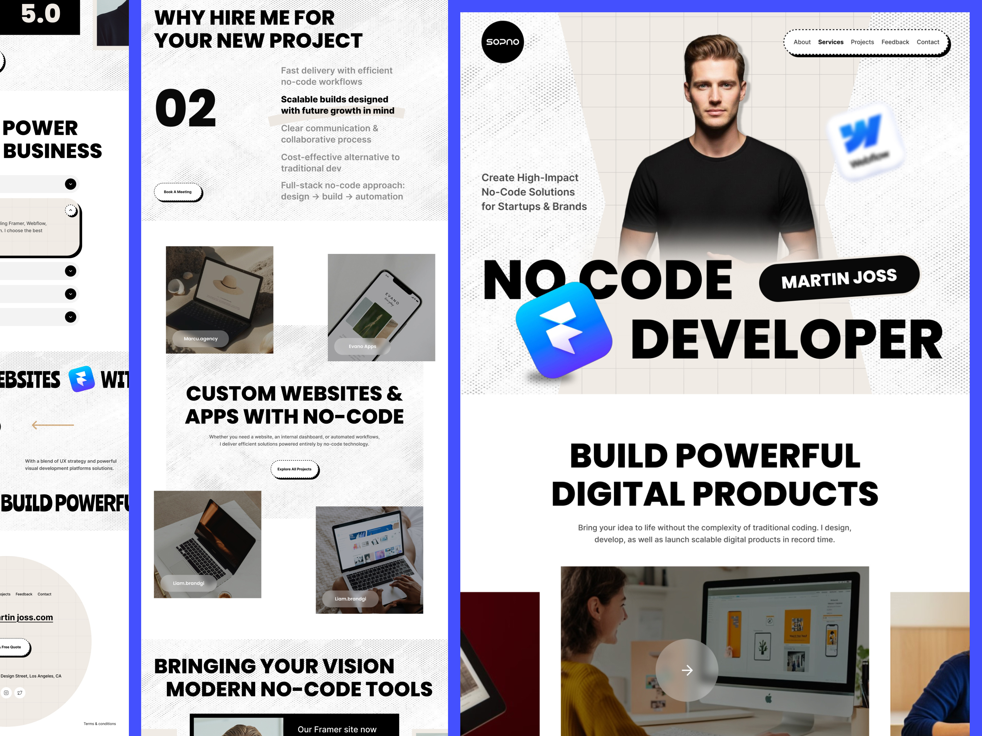 Portfolio website / landing page / web design / ui ux design by Jabel ...