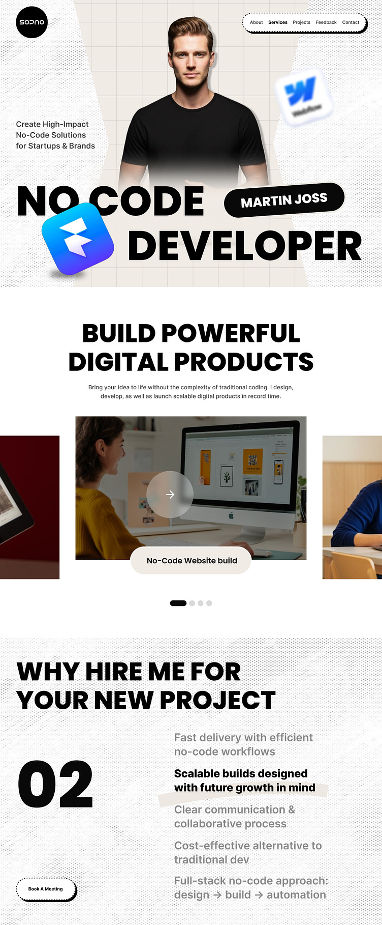 Portfolio website / landing page / web design / ui ux design by Jabel ...