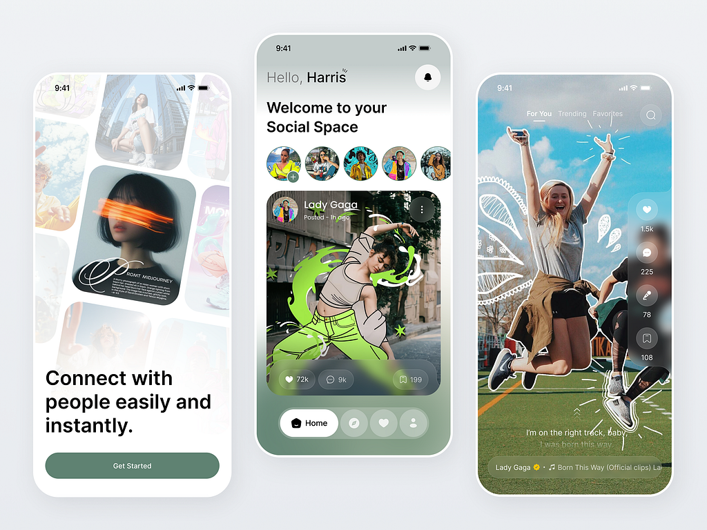 Modern Social App UX/UI Concept by Mohammad Ali on Dribbble