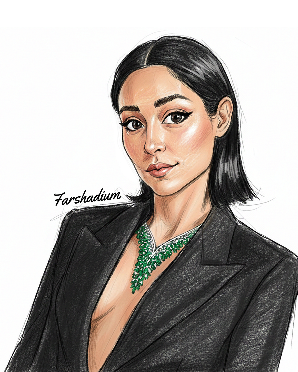 Golshifteh Farahani [گلشیفته فراهانی], Portrait by Farshad Ghodsi on ...