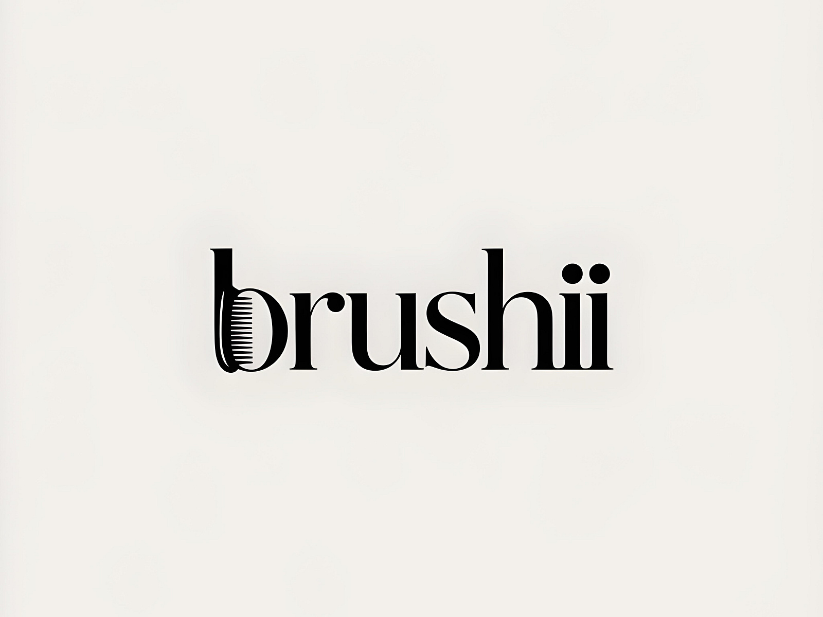 Hairbrush brand logo by Sujay Gain on Dribbble