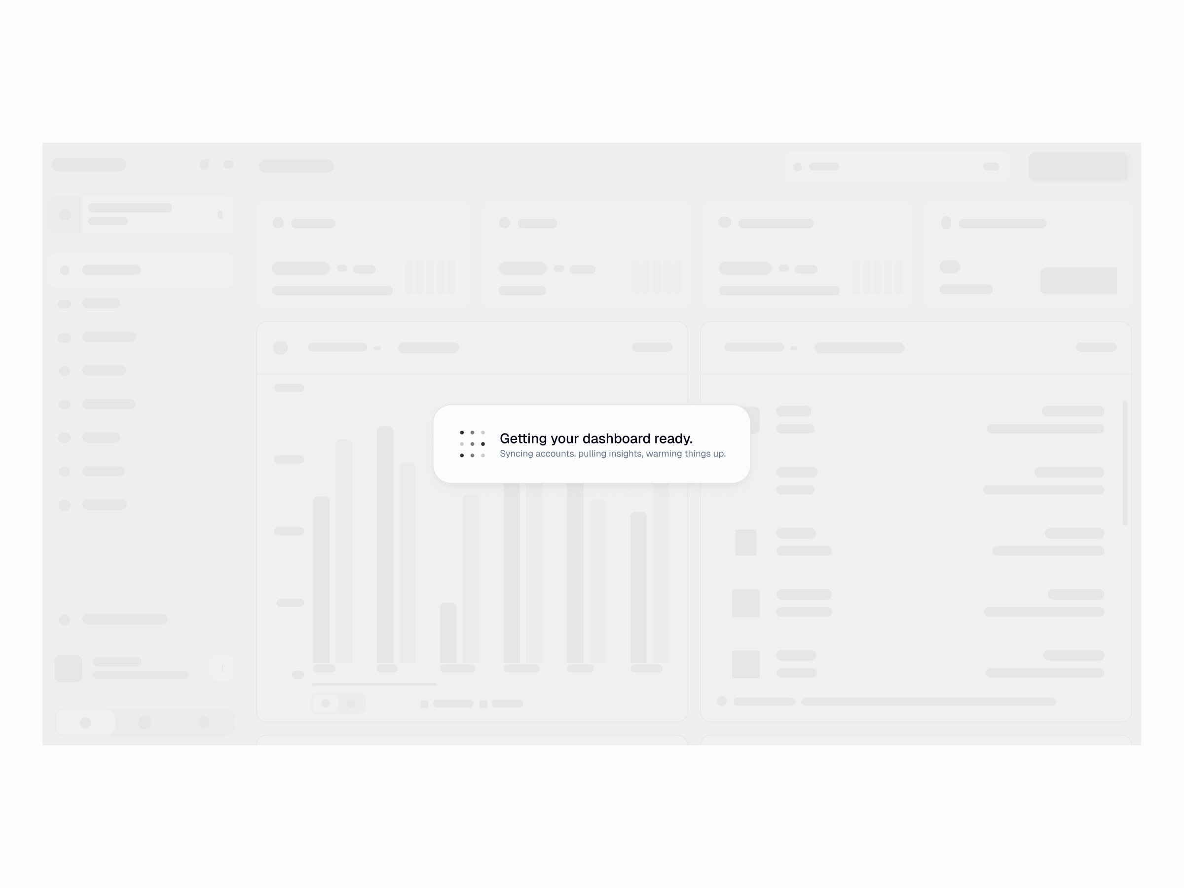 Dashboard Loading Skeleton – Smooth SaaS UX by Rakibul 🏀 on Dribbble