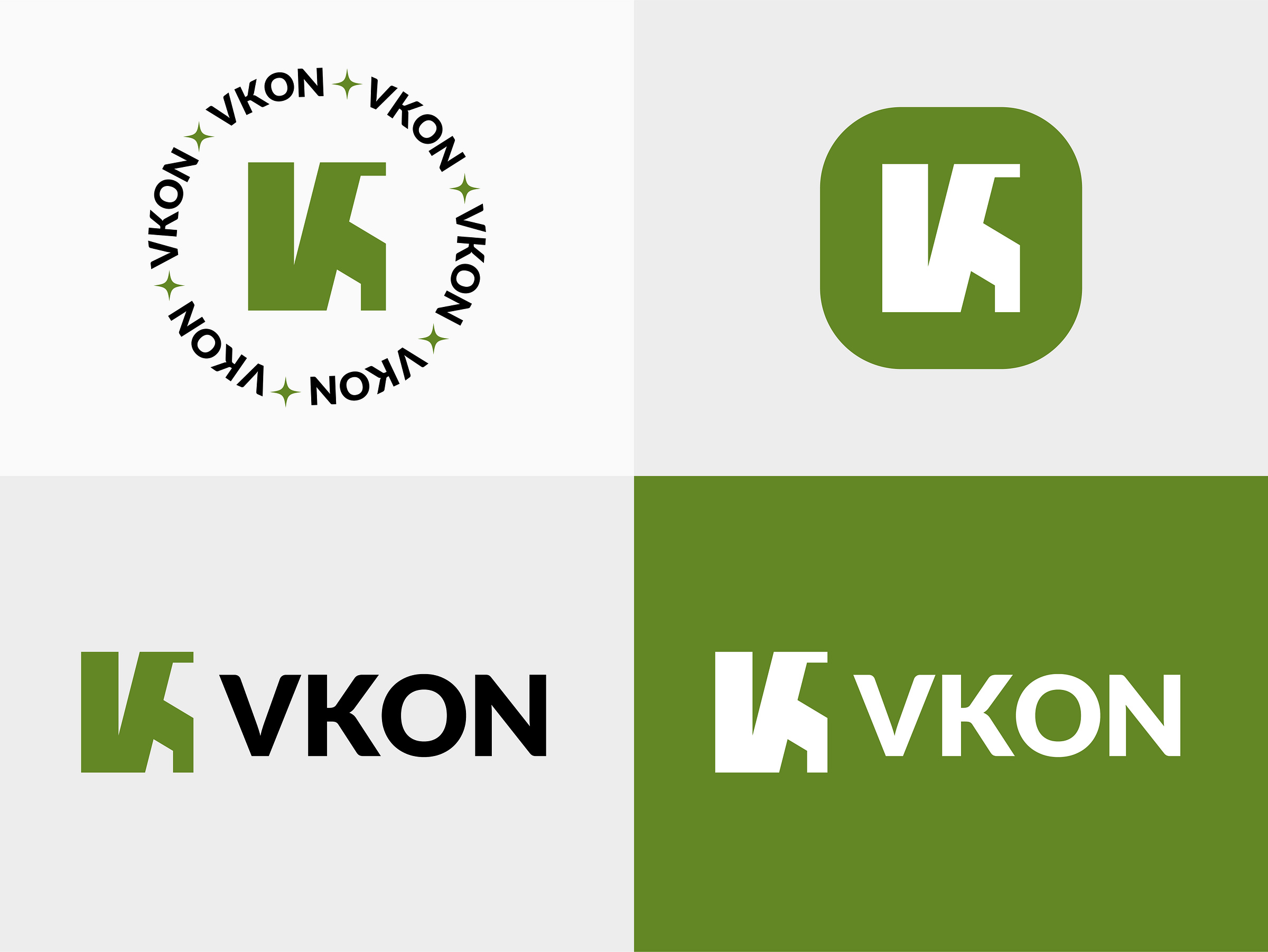Vkon, V K letter logo by Nurul Huda on Dribbble