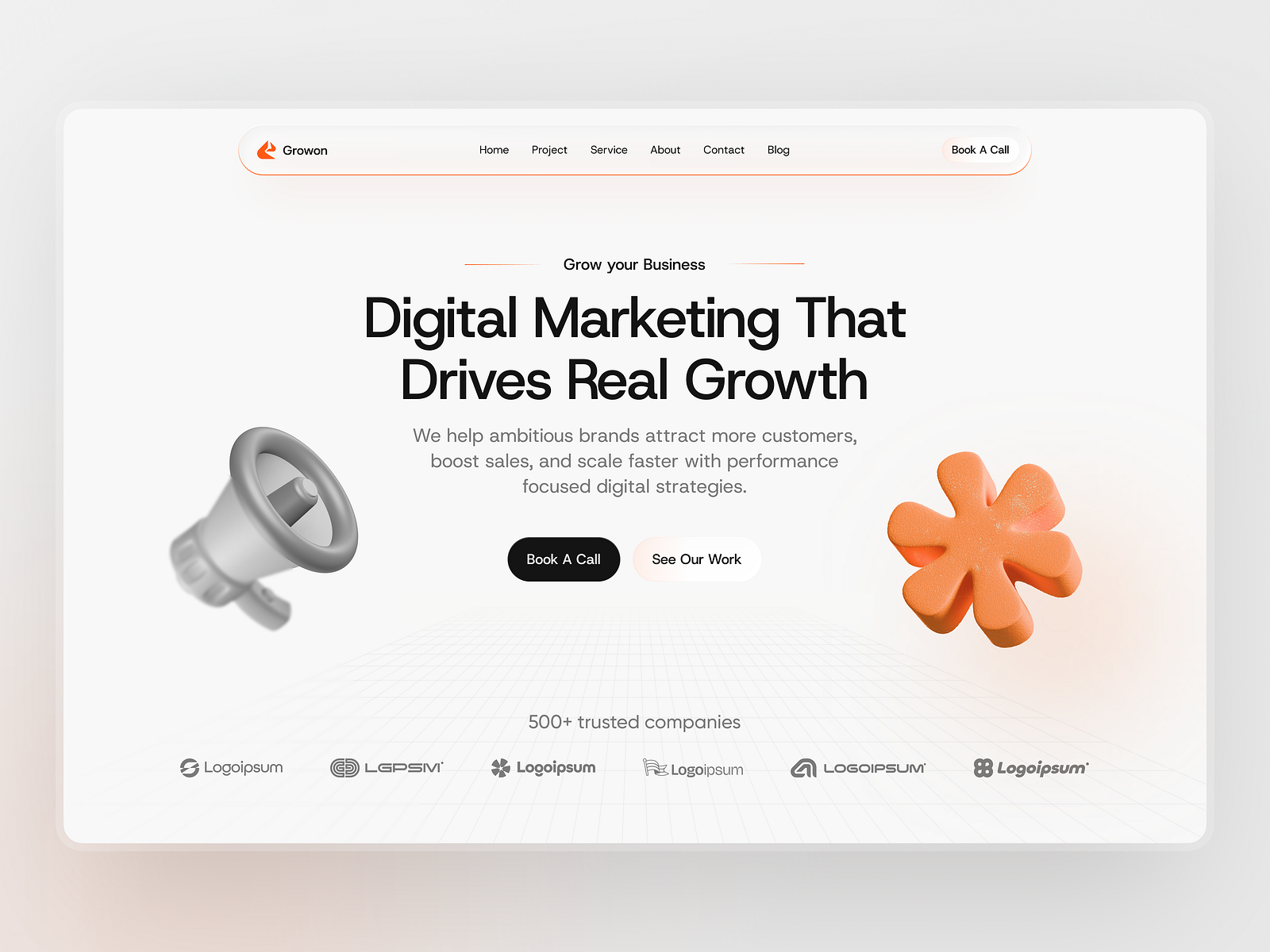 Web Hero Section UI by Oyasim Ahmed on Dribbble