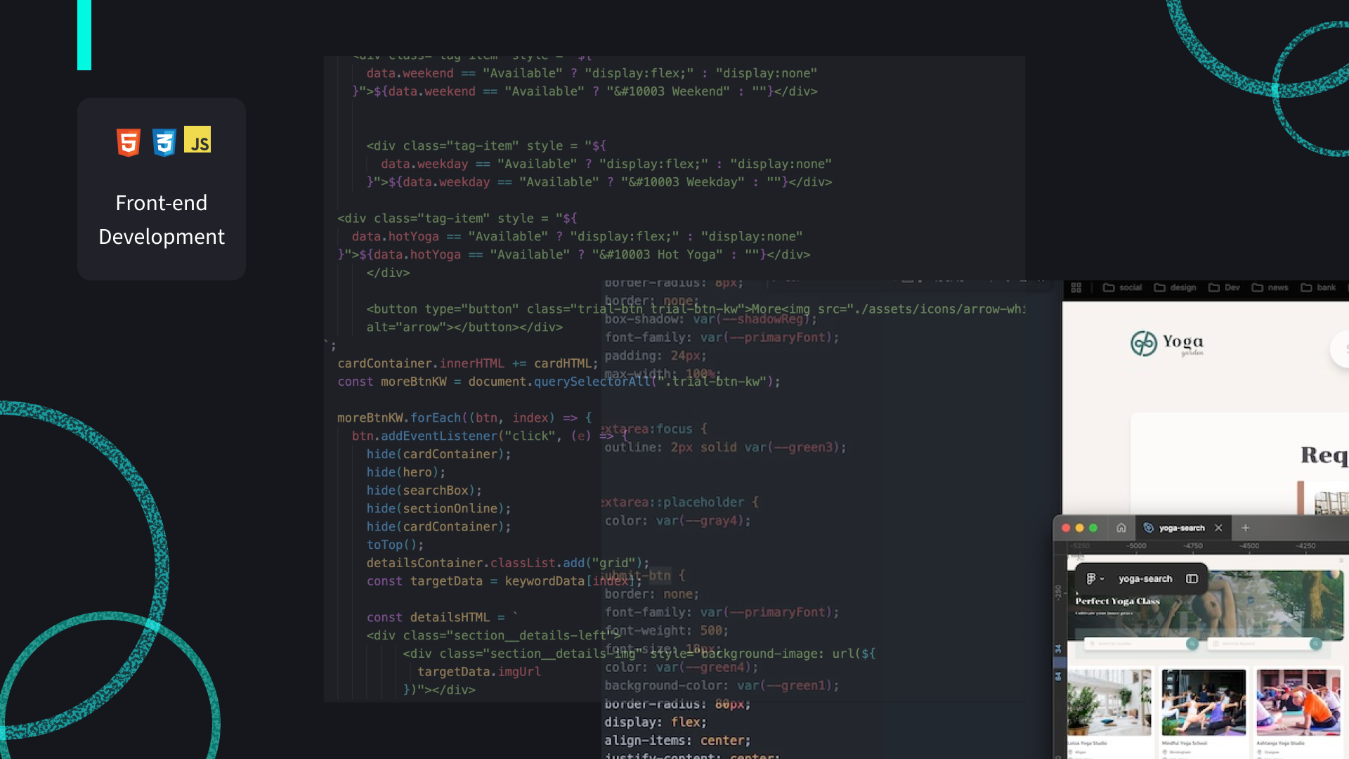 Yoga Studio Finder Web Design & Development by Kaori A on Dribbble