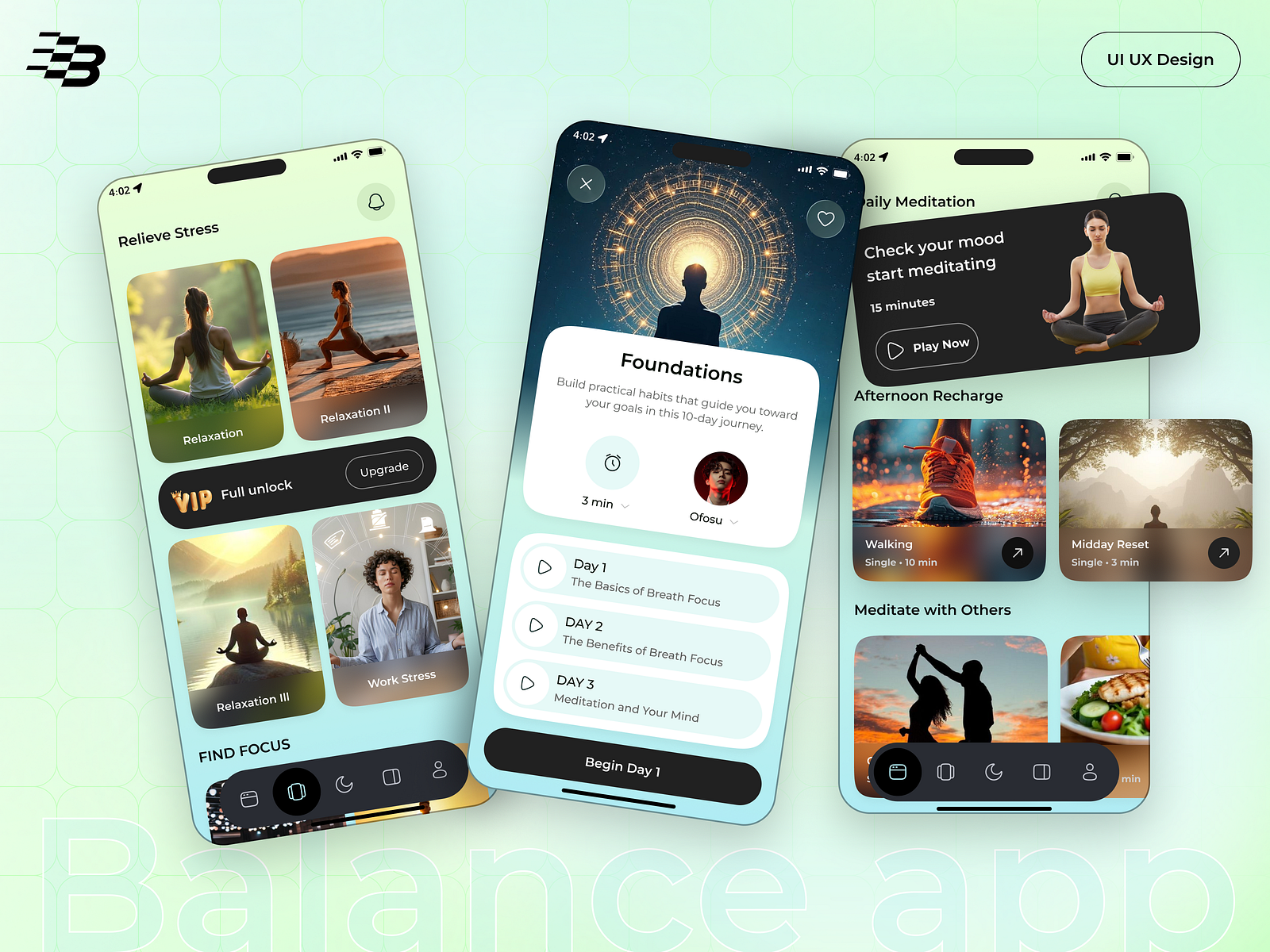 Mindfulness & Meditation UI by Towshif Rakib on Dribbble