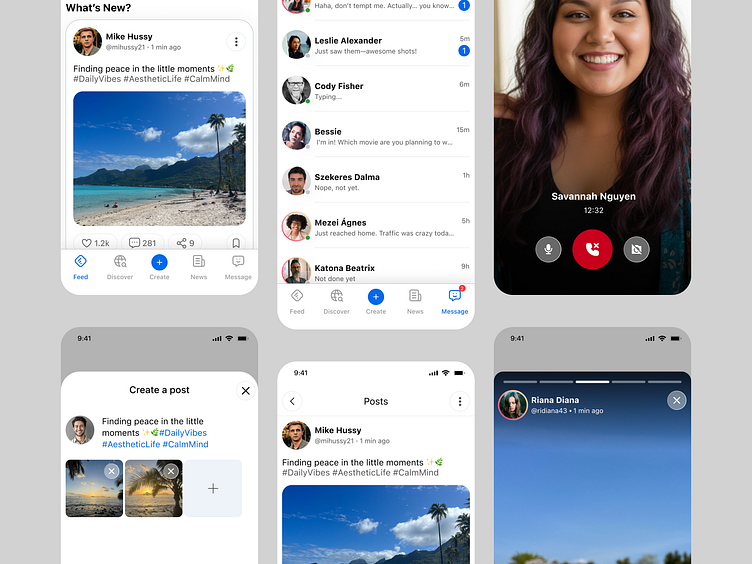 jloop-Social Media App by Zalak Raja Opi on Dribbble