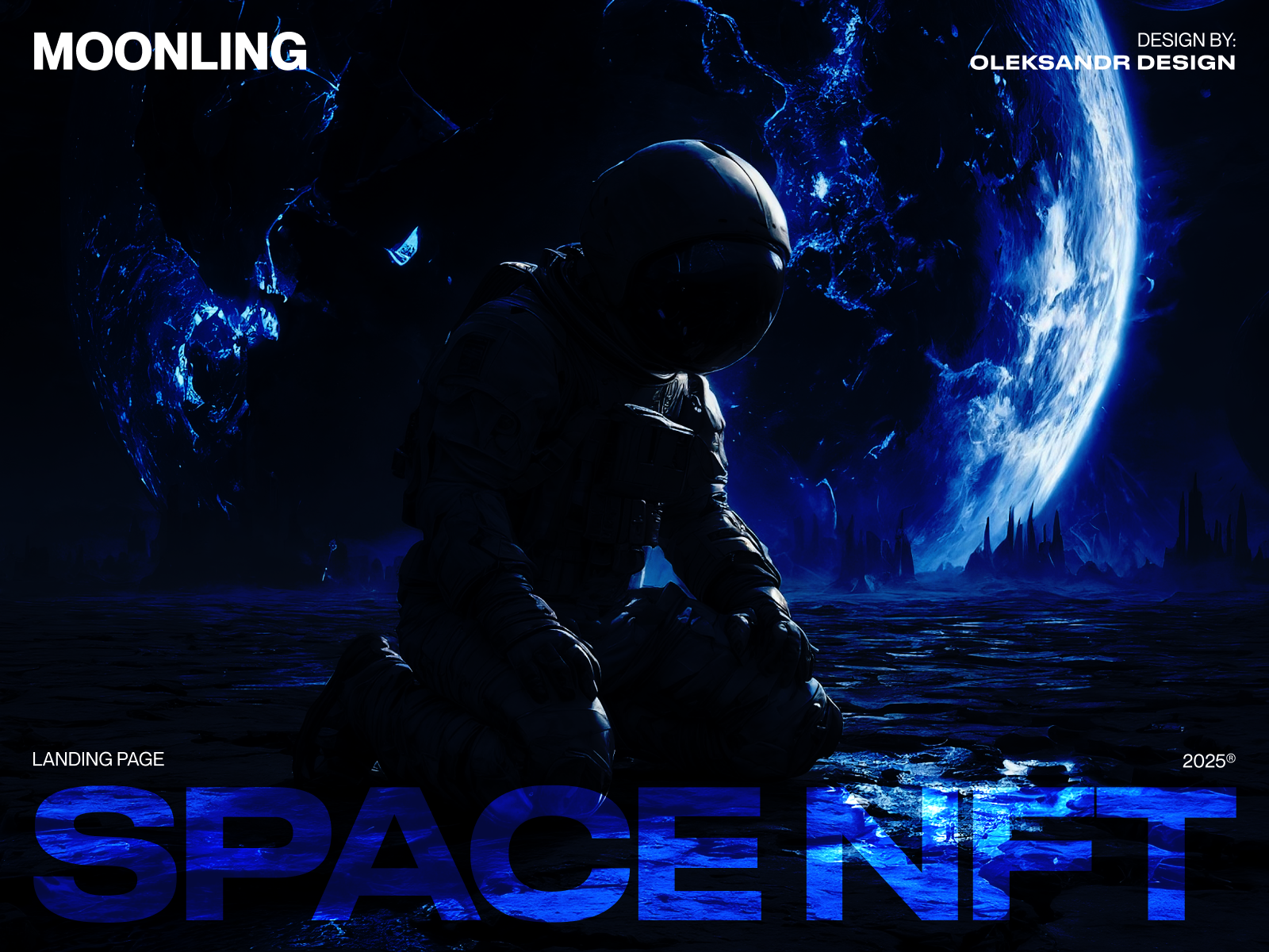 Moonling NFT Landing Page UX/UI Design by Oleksandr Design on Dribbble