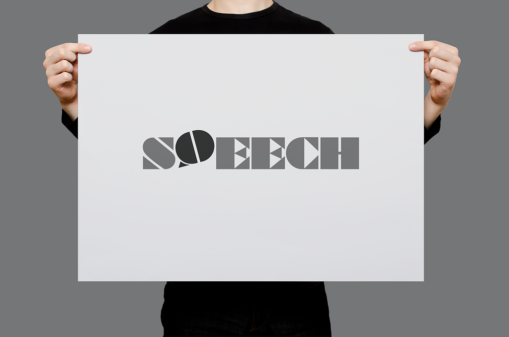 Speech | Typographical Poster by Karl Bembridge on Dribbble