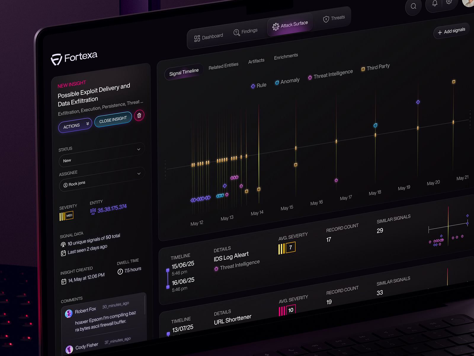 Threat Intelligence Dashboard UI for Cybersecurity Platforms by Nasir ...