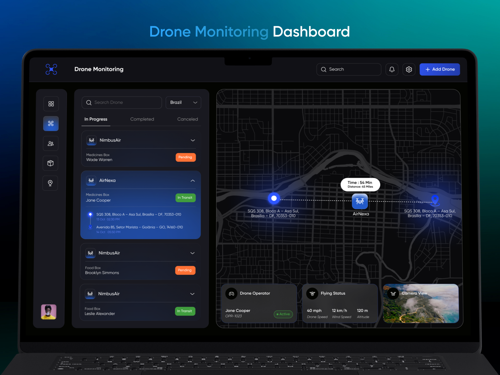 AI-Enhanced Drone Transport Management Platform by MQoS UI/UX for MultiQoS on Dribbble
