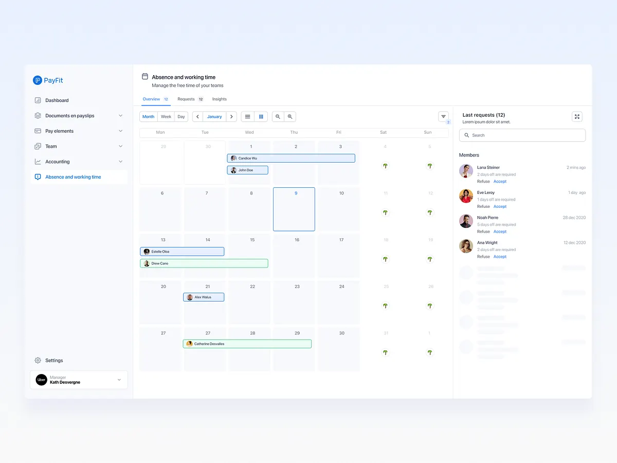 Browse thousands of Employee Roster Calendar UI images for design ...