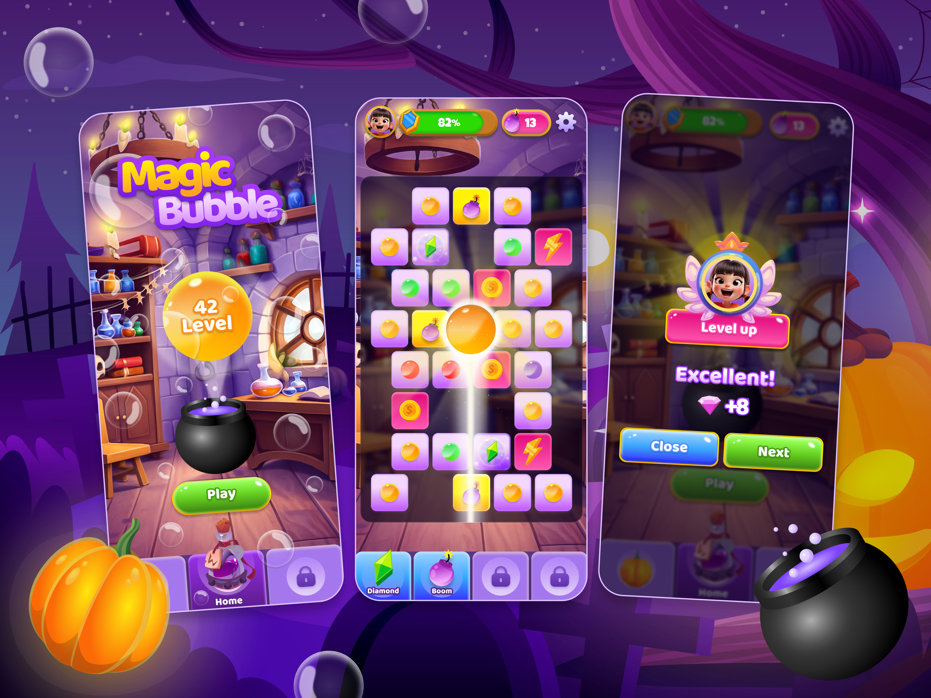 Magic Bubble - Puzzle Game by Benedicta Kristi on Dribbble