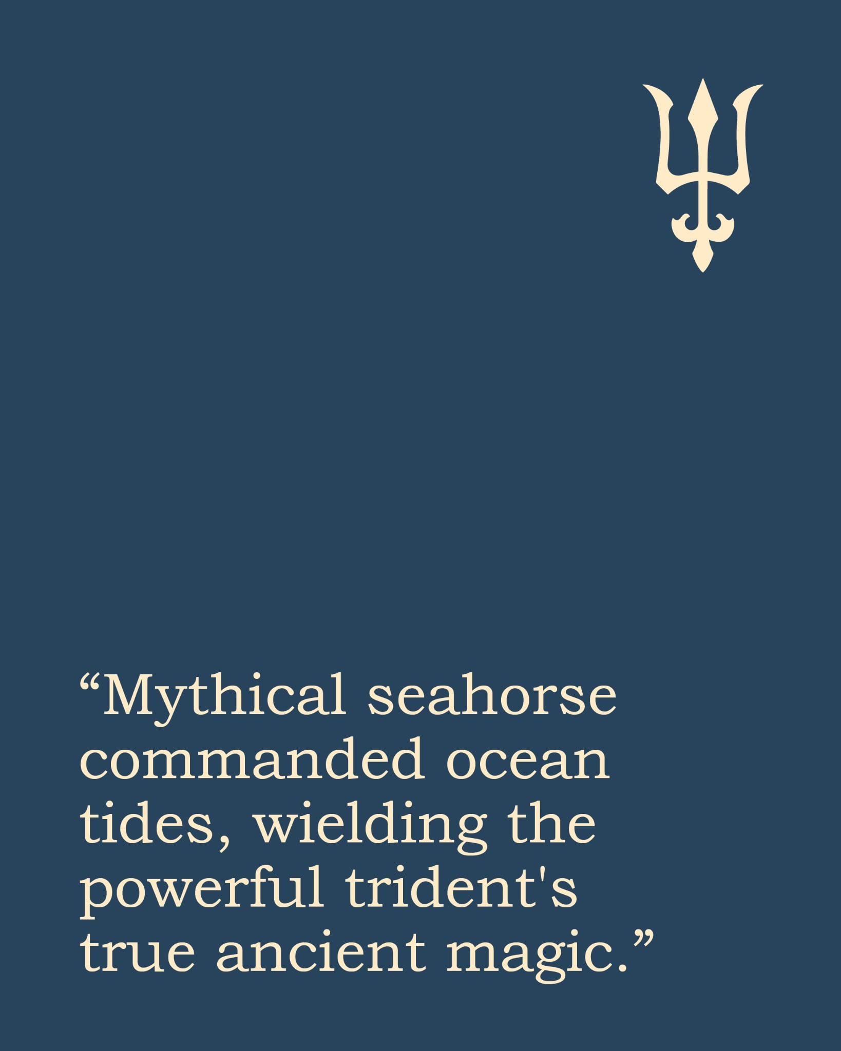 Seahorse Trident Logo design for sale crafted by Anhdodes by Anh Do ...