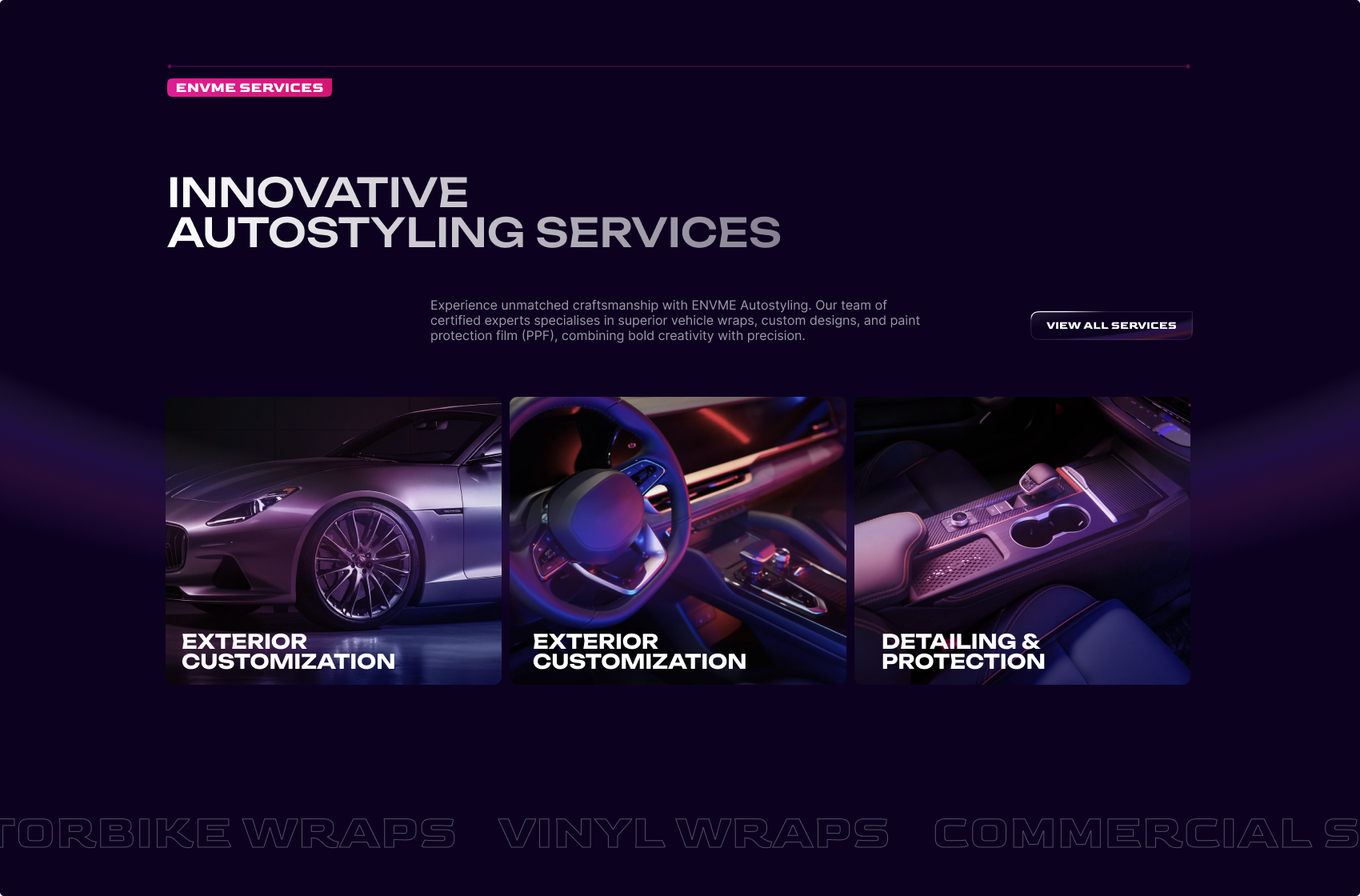 Automobile detailing services website webflow by Iconic Graphics on ...