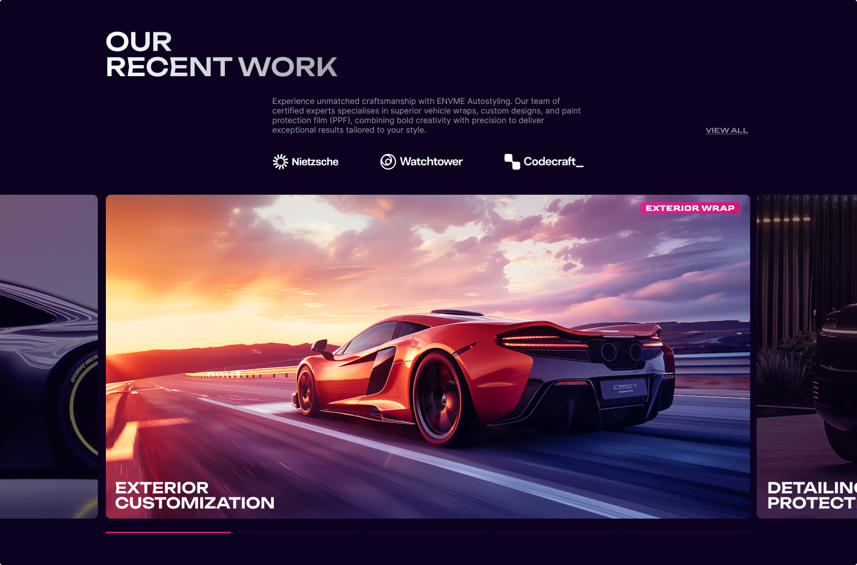 Automobile detailing services website webflow by Iconic Graphics on ...