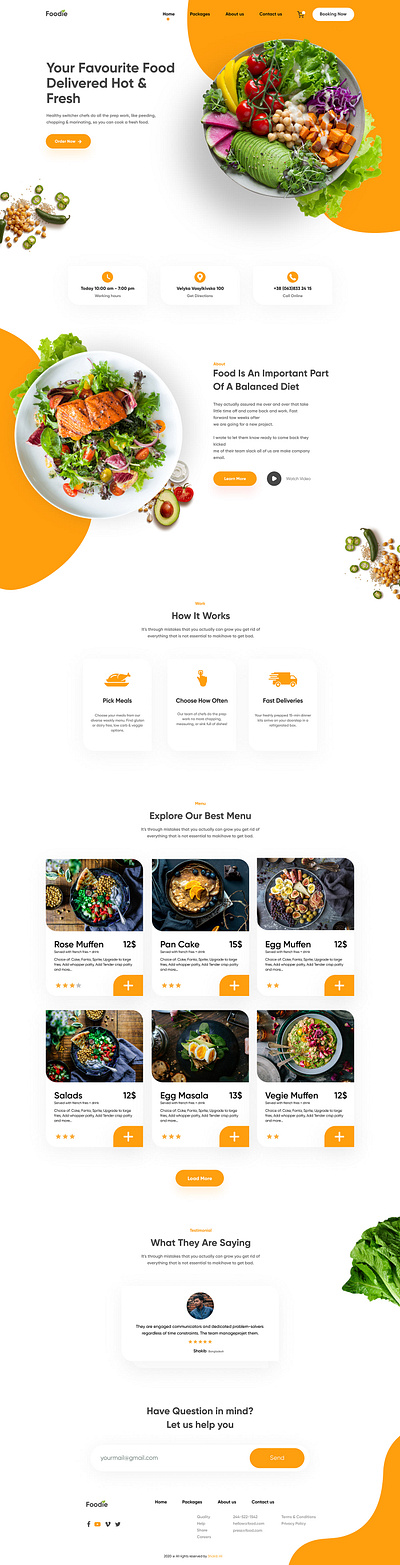 Browse thousands of Foodie Website images for design inspiration | Dribbble