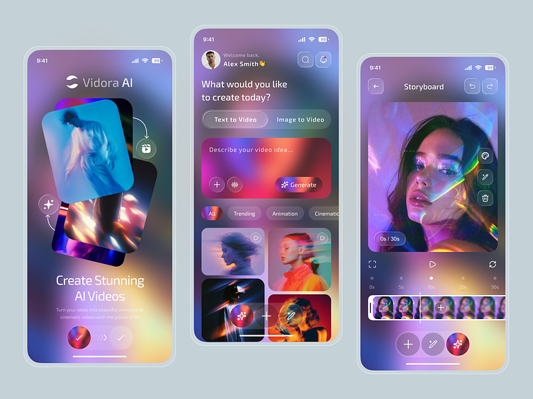 AI Video Creation Mobile App by Blend wrk UI/UX for Blend wrk on Dribbble