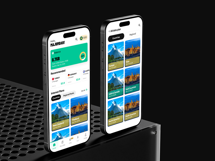Travel Smart with Telzen – eSIM App Design Concept by Asiq M. for Netro ...