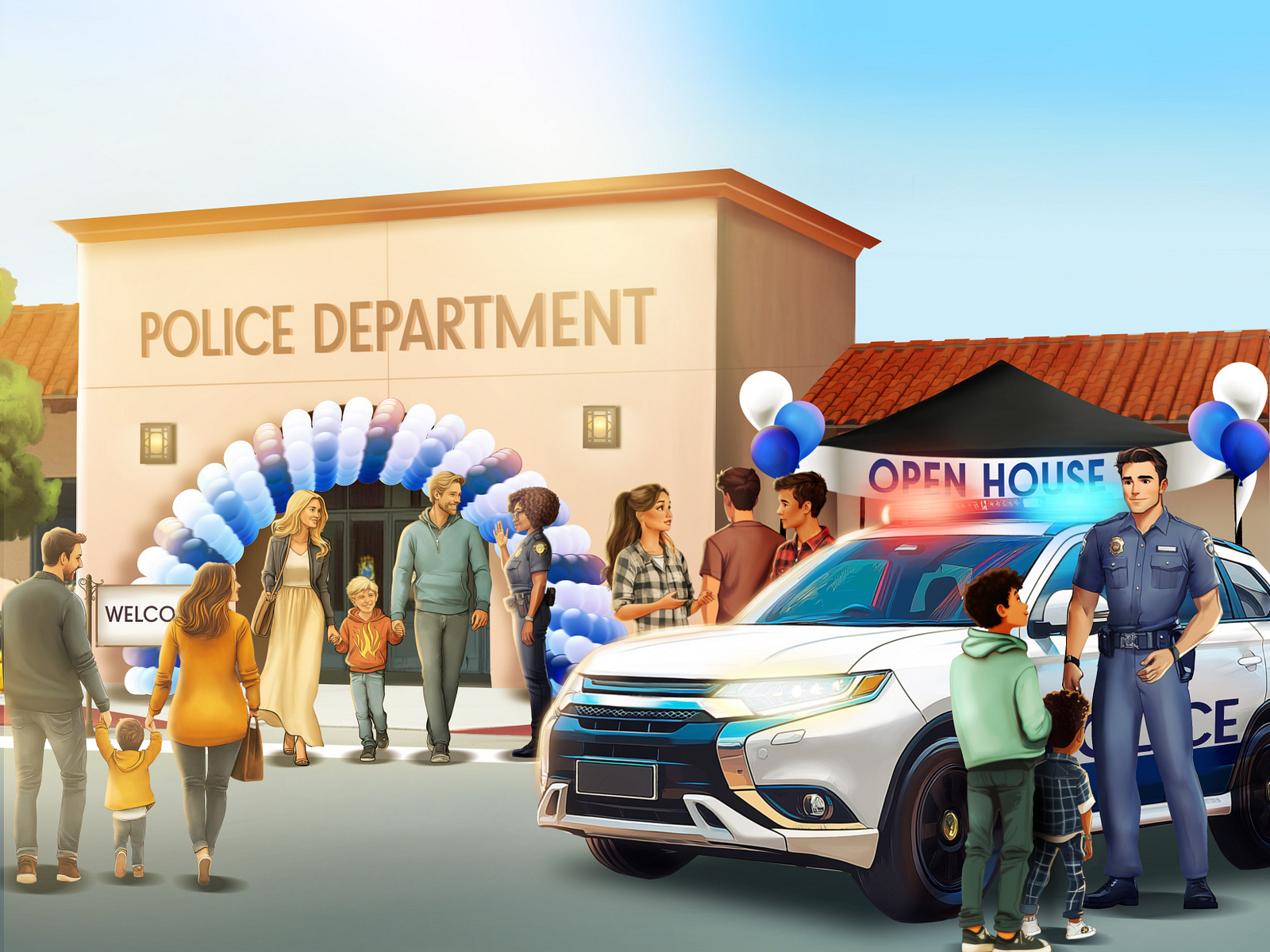 Police Open House Marketing and Family Activities by Noor Zahra on Dribbble