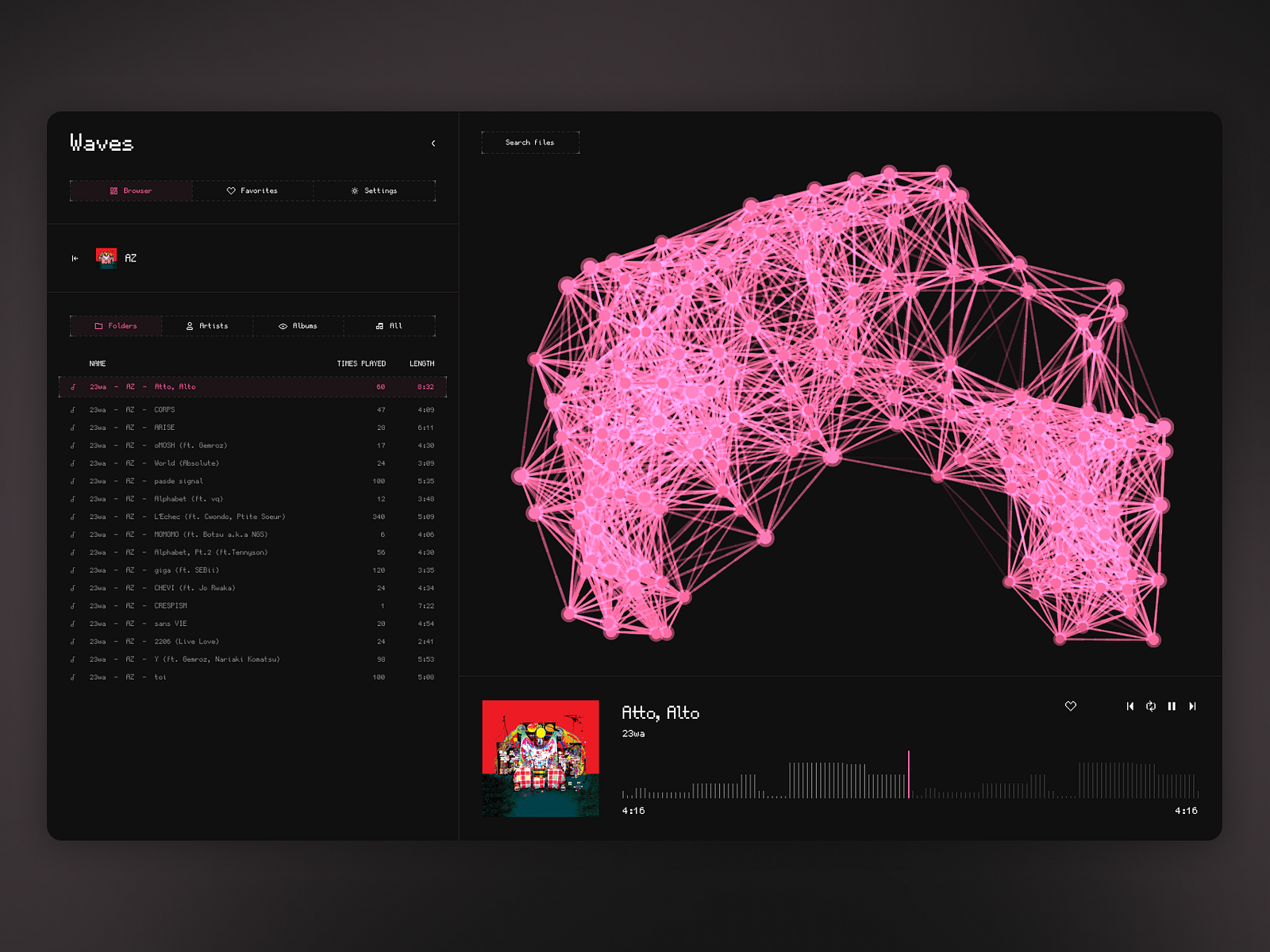 Waves - Music app UI design by Noah Steiniger on Dribbble