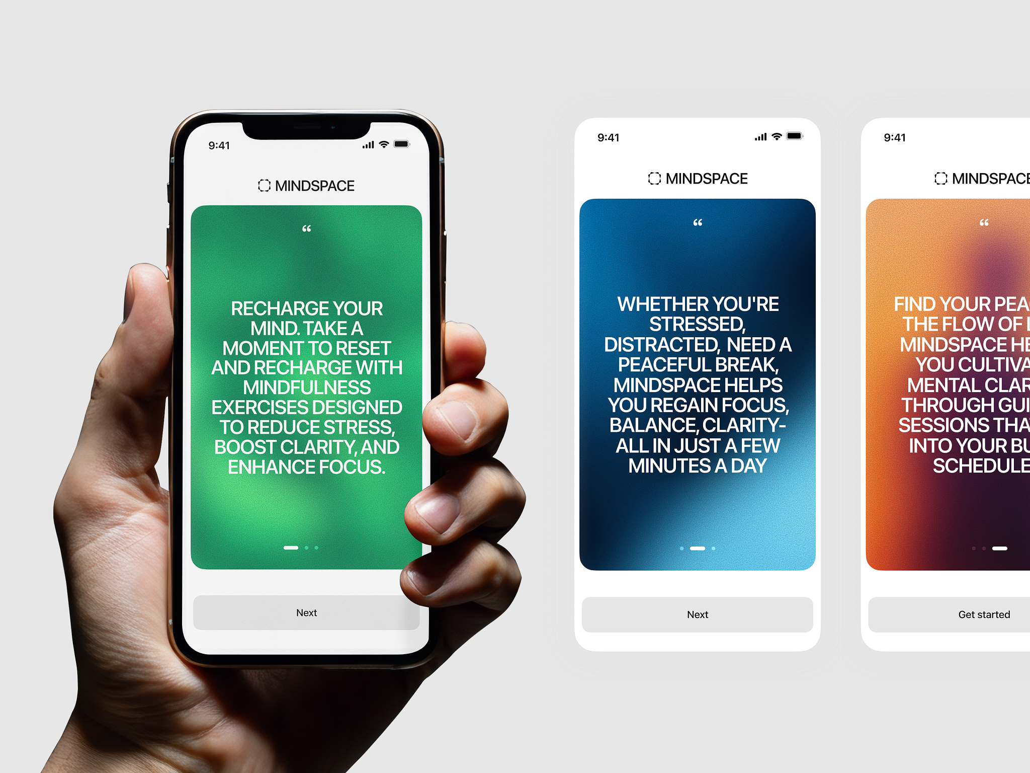 Mindfulness & Wellness App • Onboarding UI Design by JA. Parvez for ...