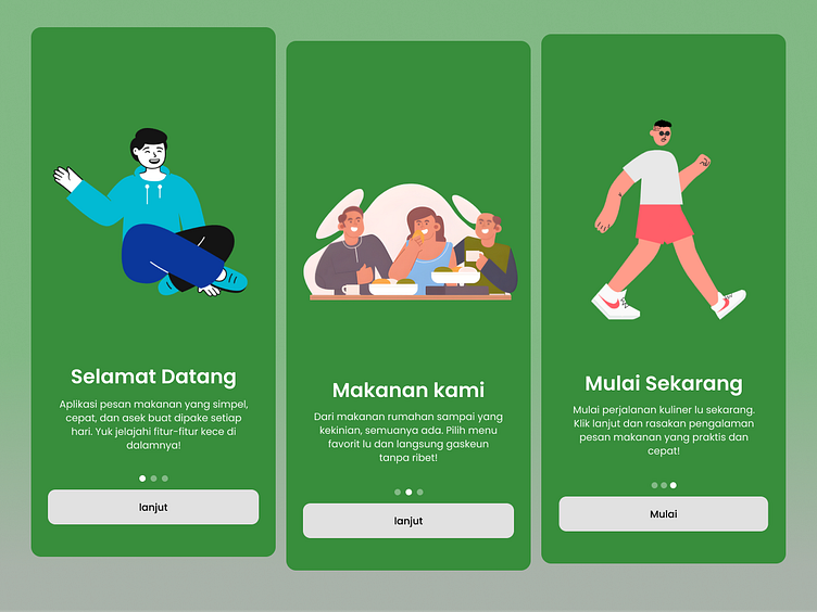 OnBoarding - Foods Apps by Rajjah Abqory on Dribbble