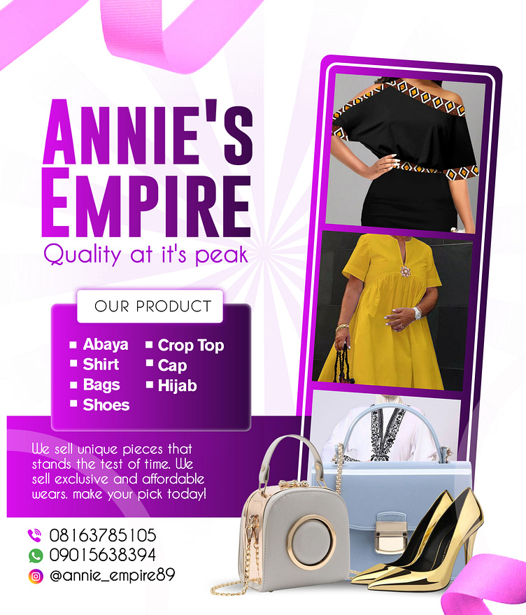 Clothing brand Flyer by Shadi Broda on Dribbble