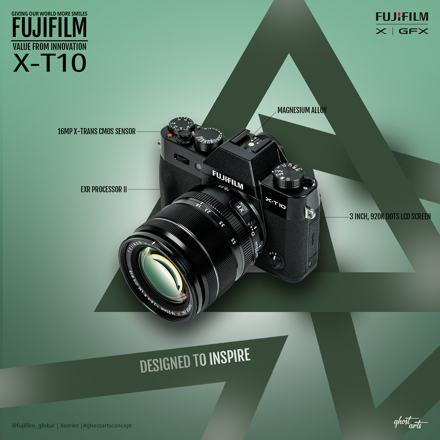 Fujifilm Camera Poster Design by ghost_arts on Dribbble