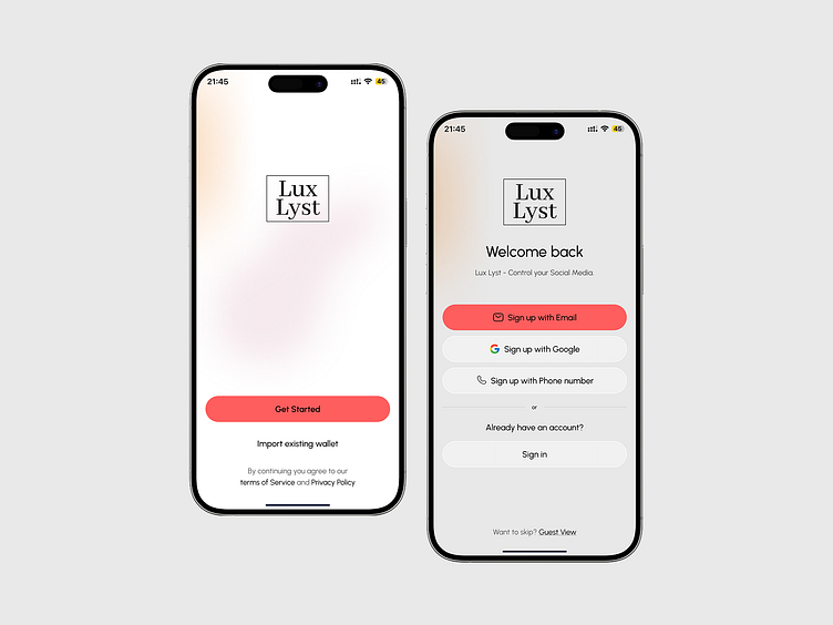 Mobile app login screen and sign up flow by Maruf Hassan🔥 on Dribbble