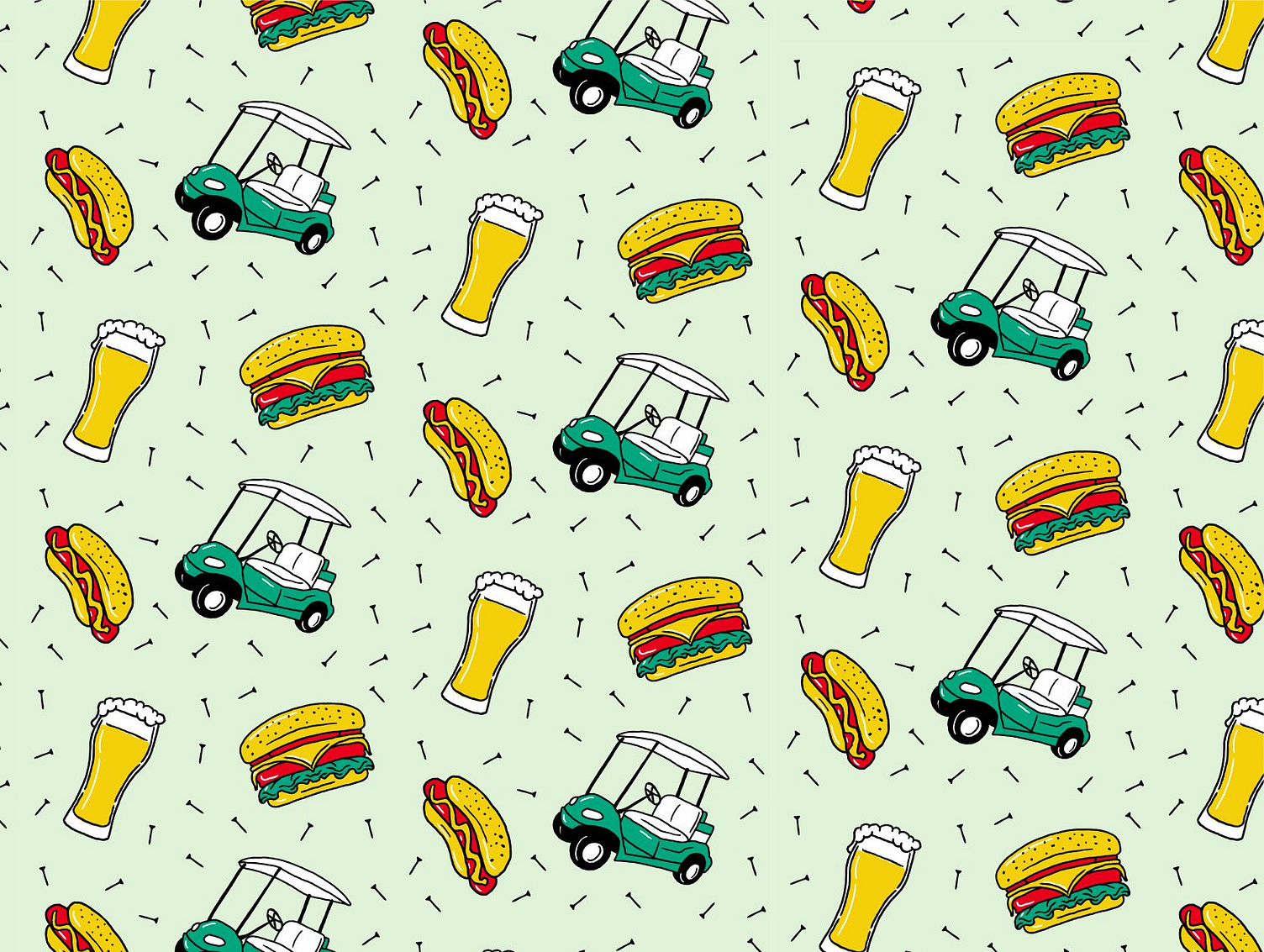 BigDawsTV Custom Golf Pattern by Coric Design on Dribbble