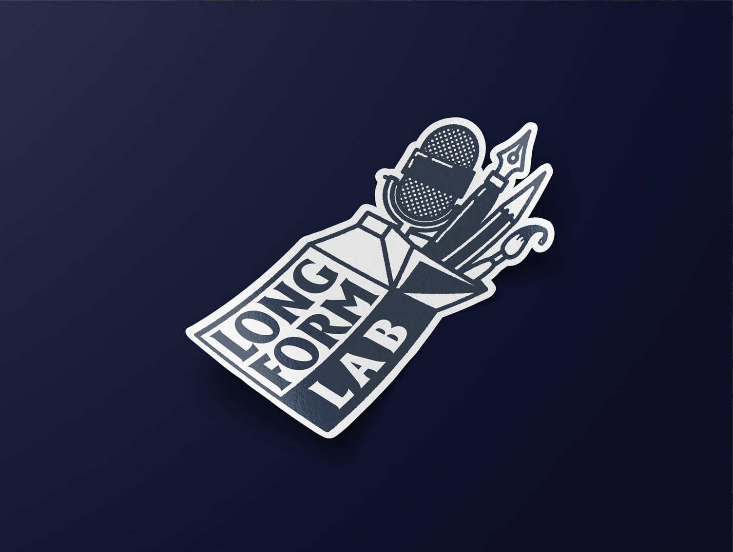Longform Lab Sticker Logo Mockup by Coric Design on Dribbble
