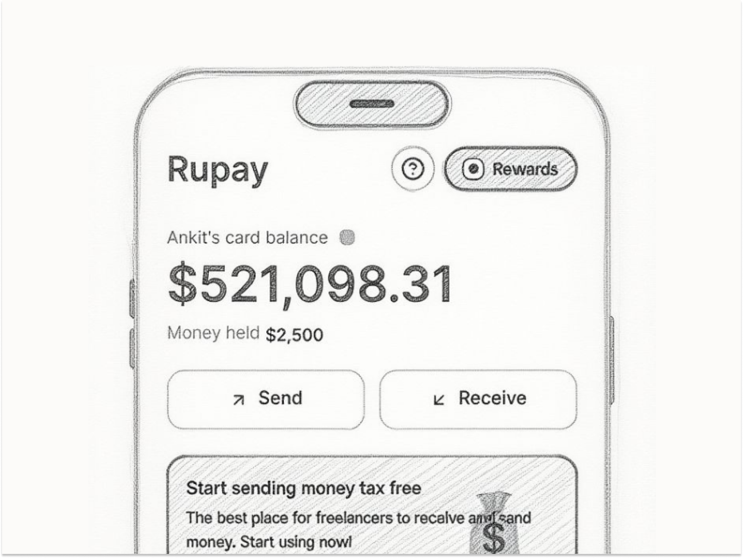 Digital Wallet UI | Money Transfer & Balance Dashboard App by Ankit ...