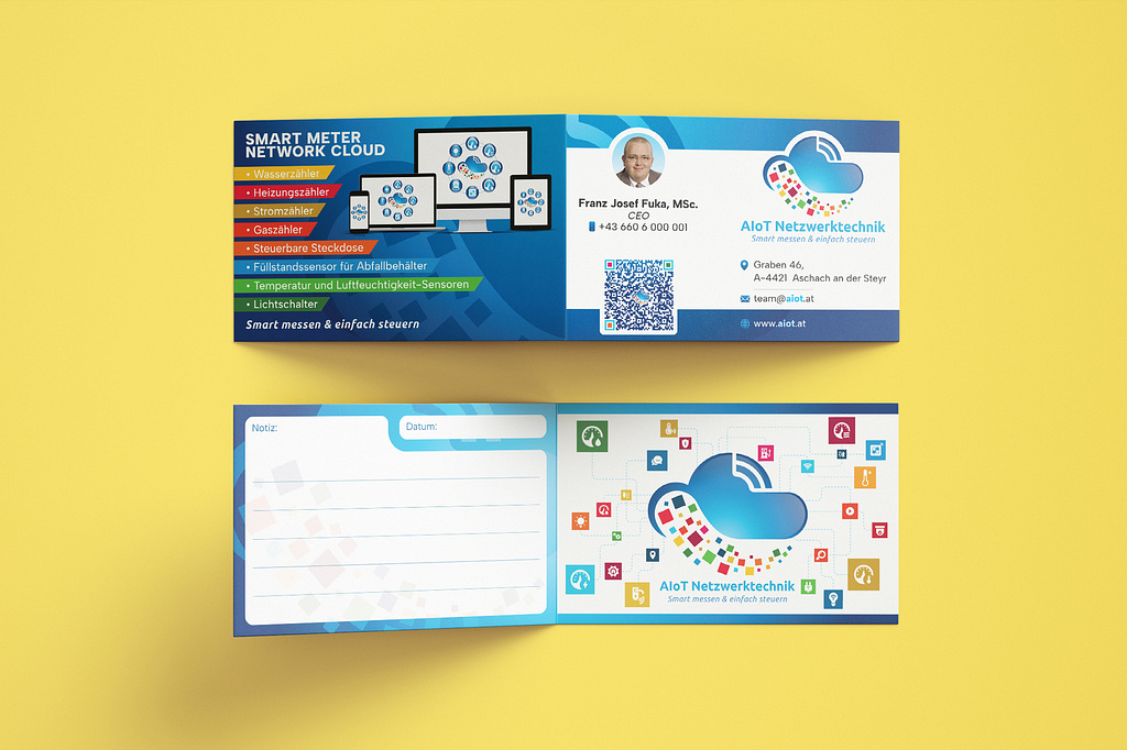 Cloud Service Company Appointment Card - Print Design by KitCreativity ...