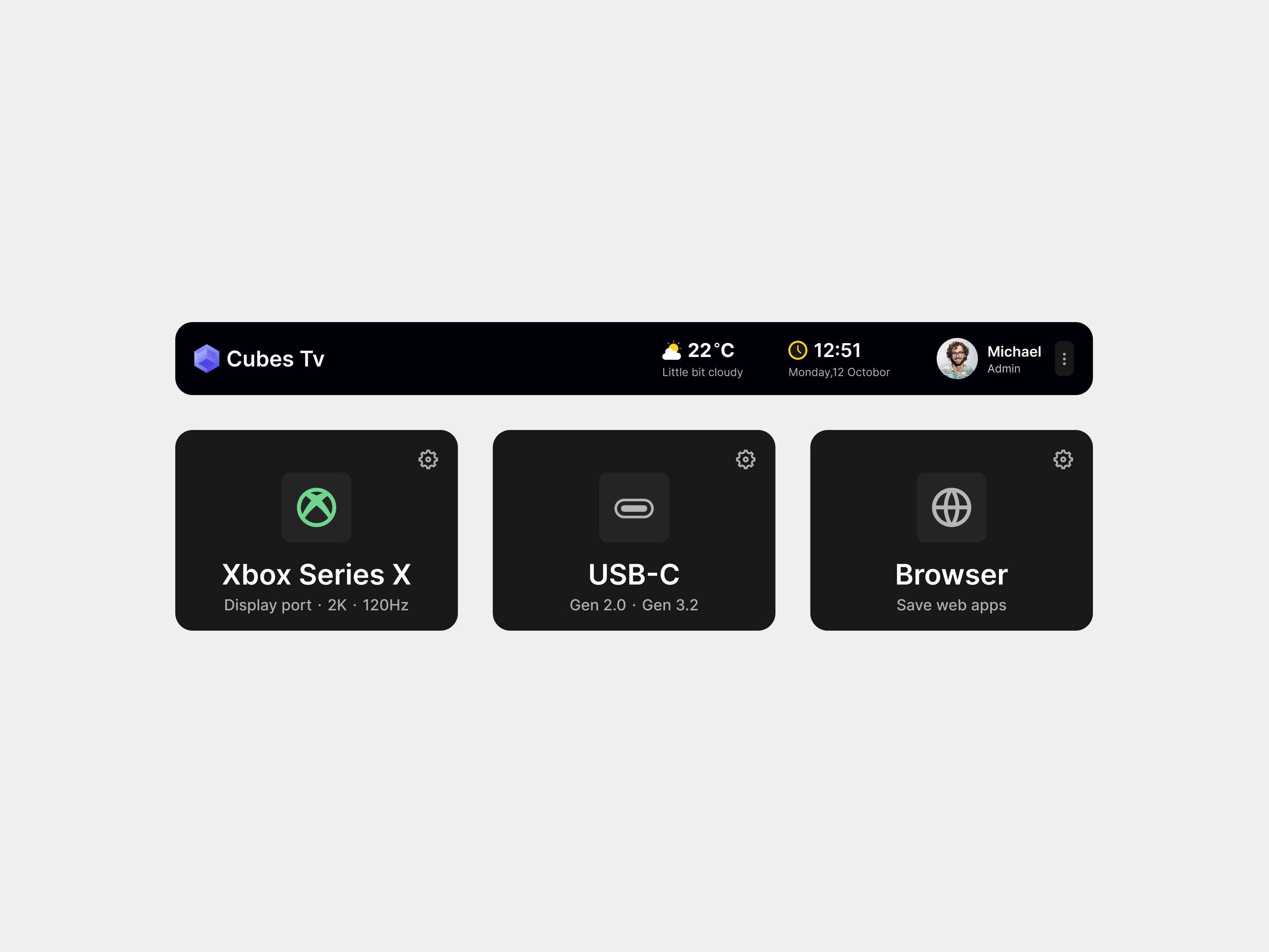 Cubes OS — TV Operating System | SaaS UI Design by Shahid Miah UI UX ...