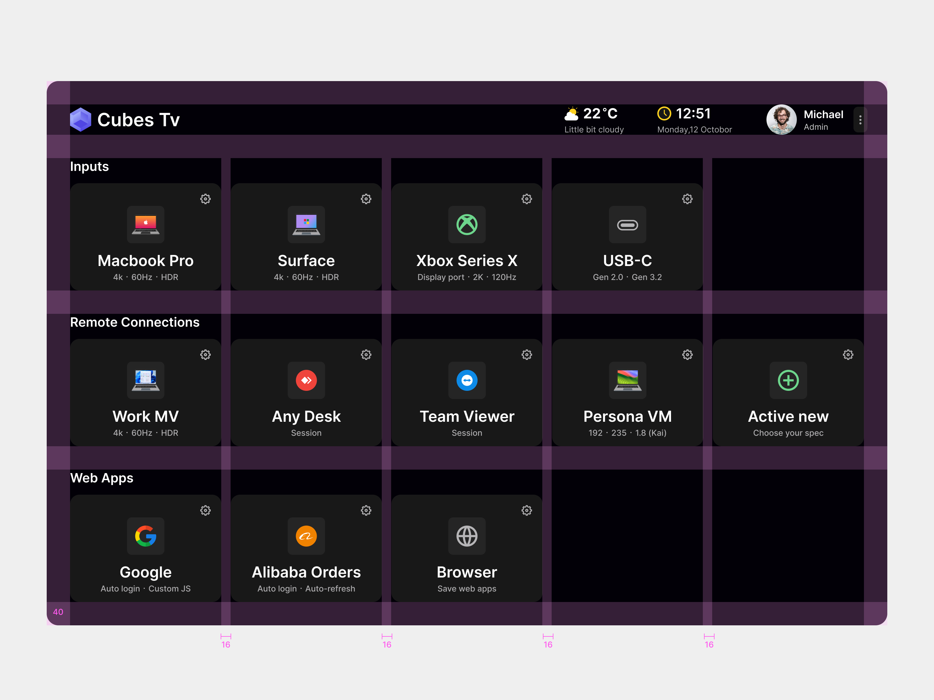 Cubes OS — TV Operating System | SaaS UI Design by Shahid Miah UI UX ...
