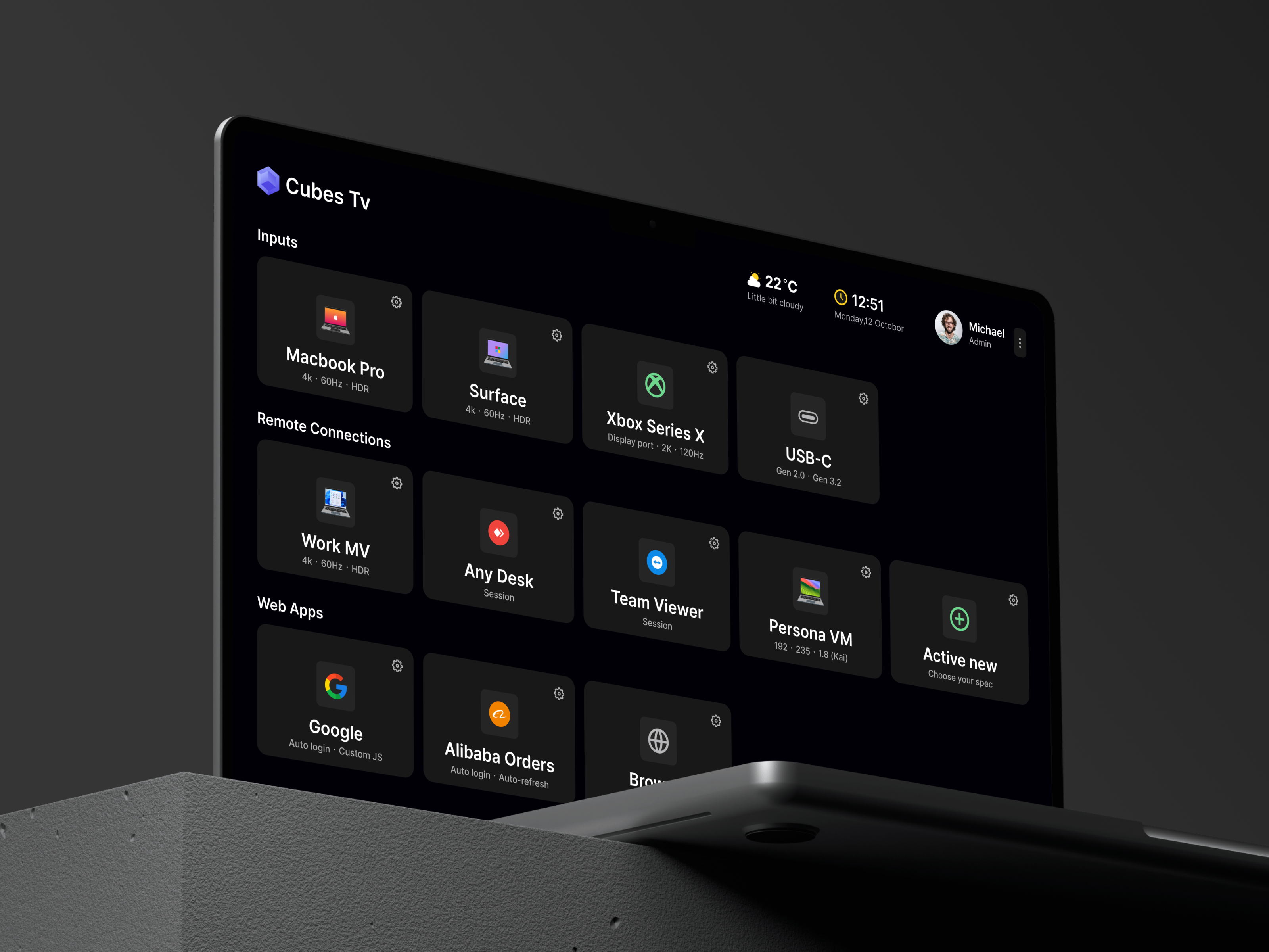 Cubes OS — TV Operating System | SaaS UI Design by Shahid Miah UI UX ...