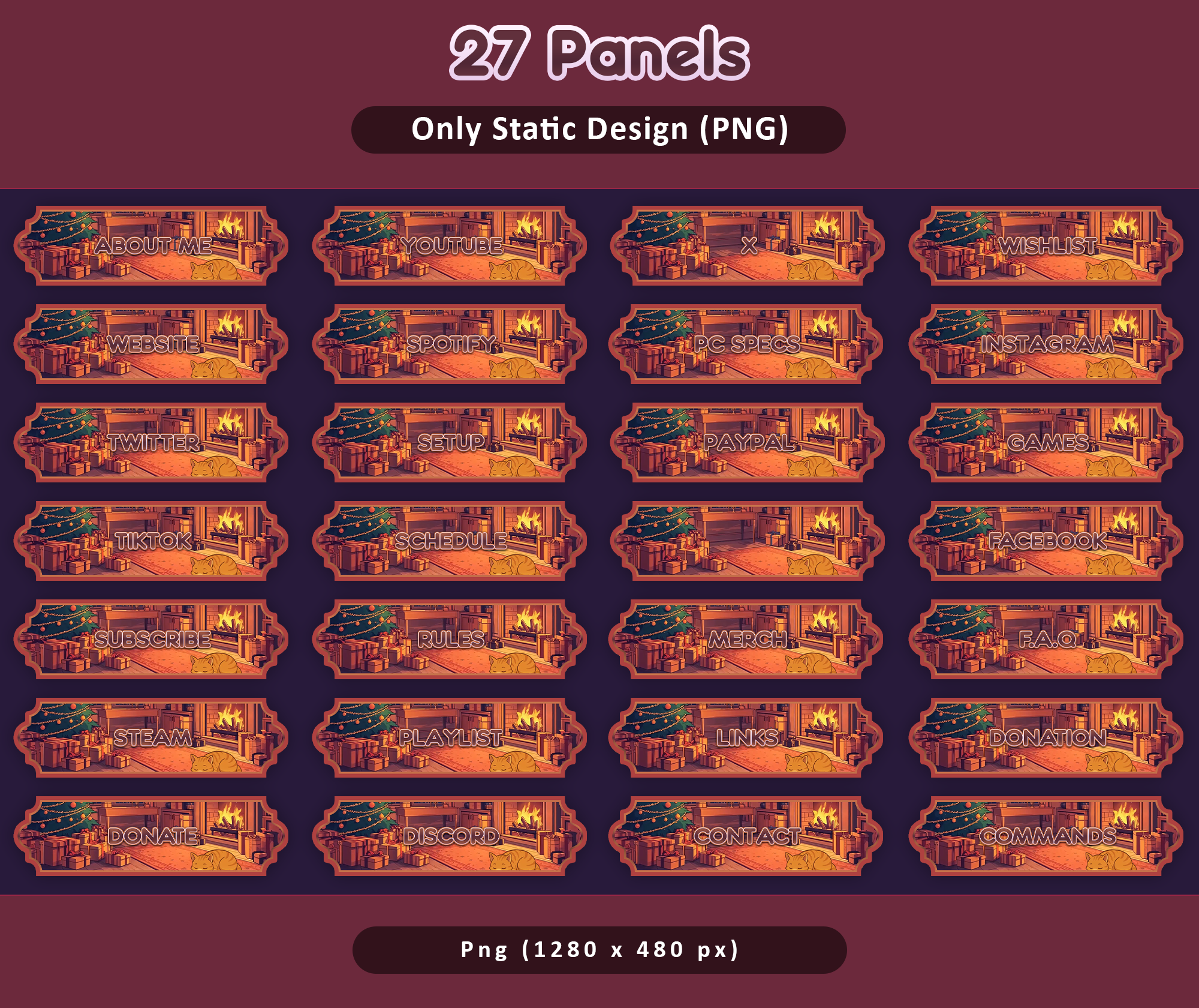 Christmas Tree Animated Stream Package Twitch Overlay,YouTube... by ...