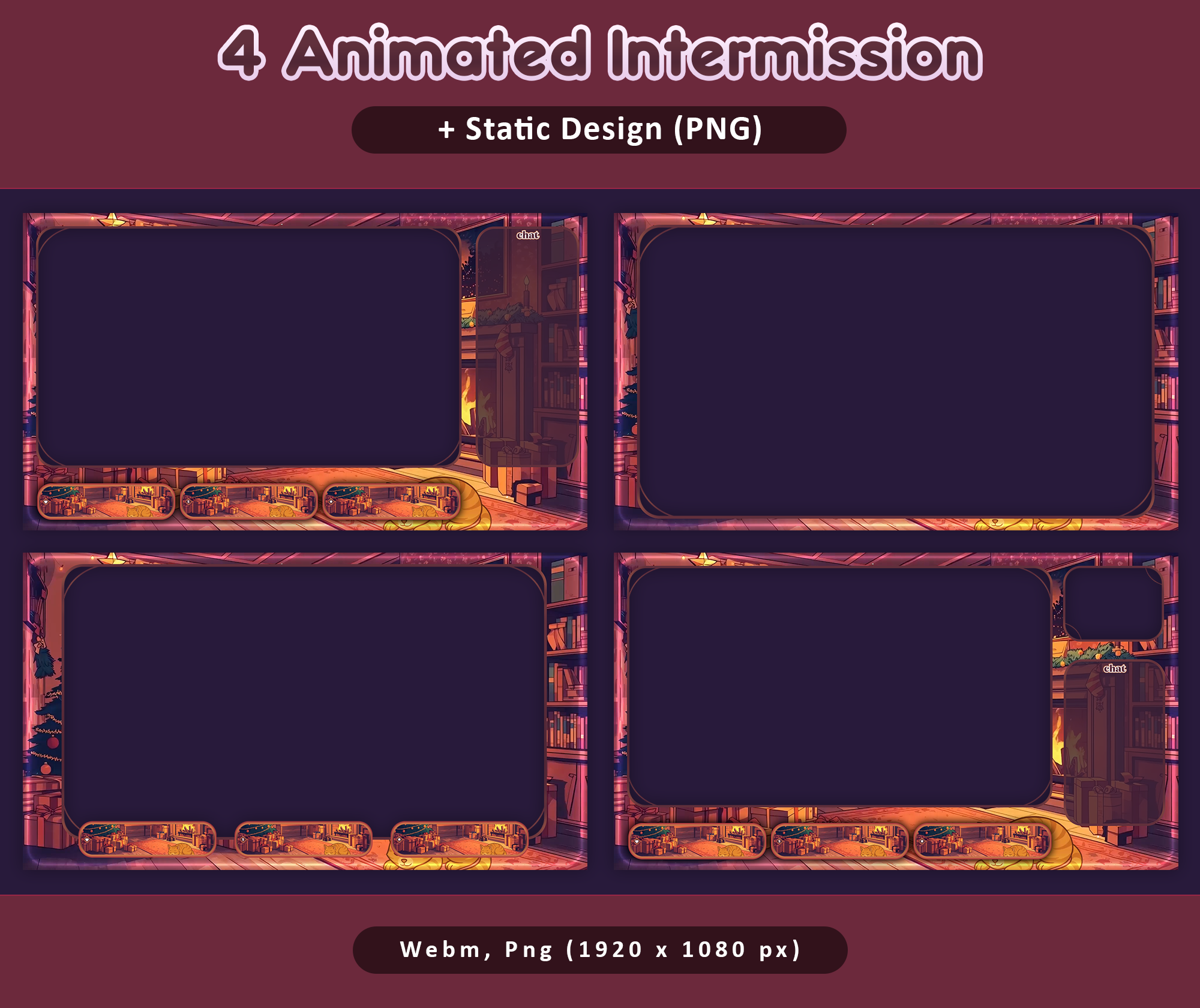 Christmas Tree Animated Stream Package Twitch Overlay,YouTube... by ...