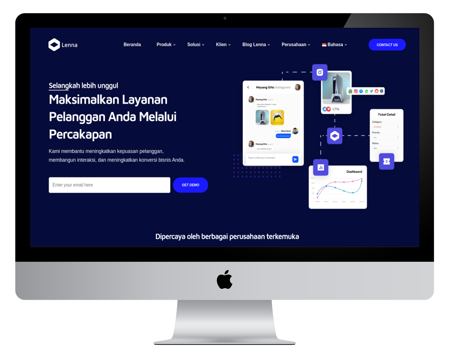 Lenna.ai Website - AI Chatbot Landing Page by Bintang Aristyo Rahadiyan ...