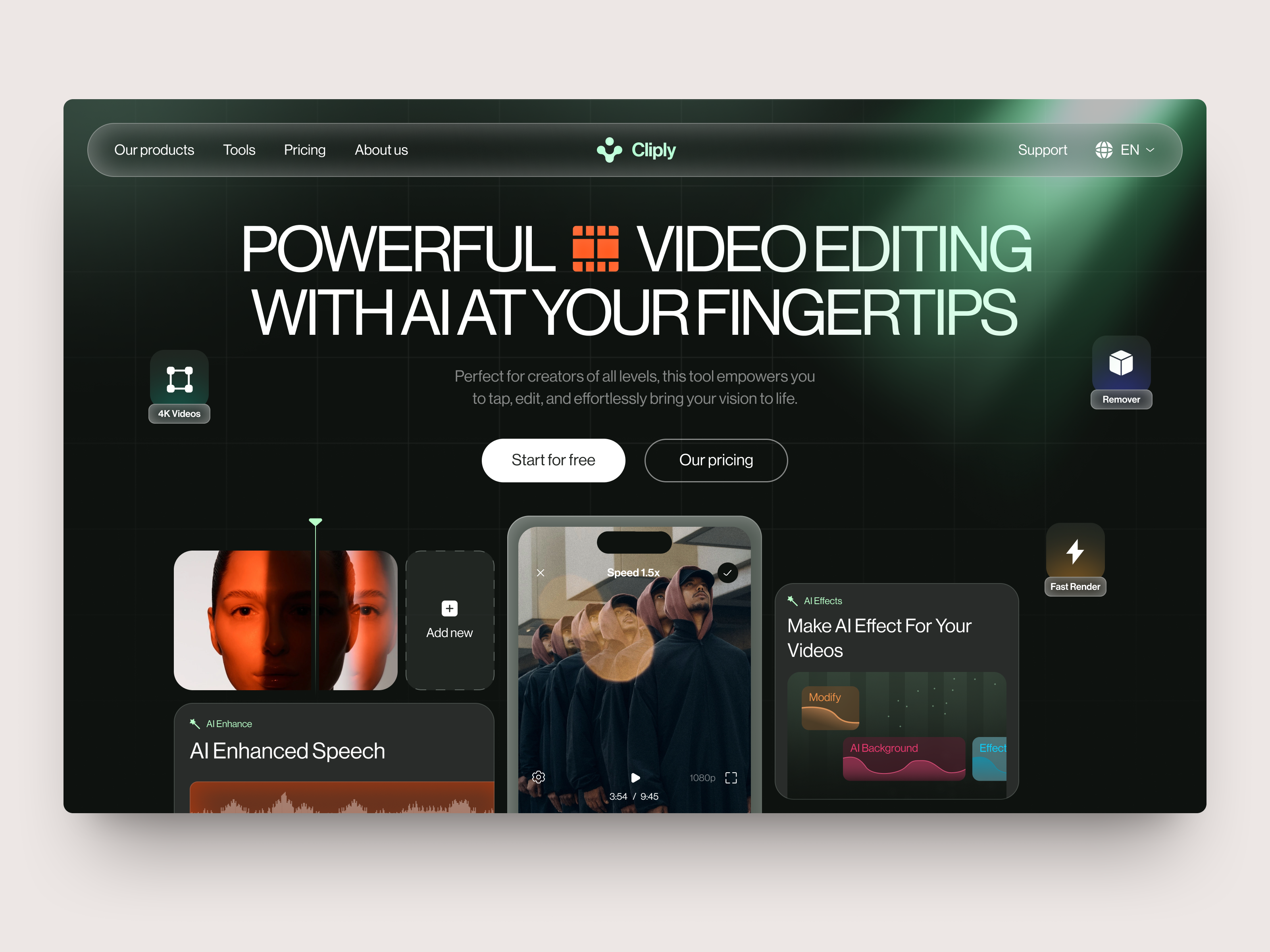 UI-UX for AI-Powered Video Editing by Arounda UI/UX for Arounda on Dribbble