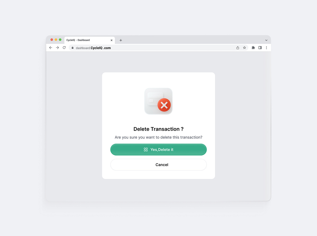 Delete Pop-up UI by shahzaib jugwal on Dribbble