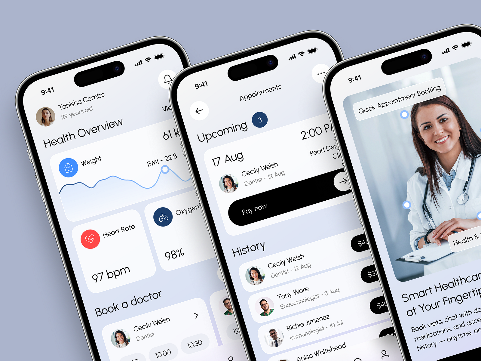 Healthcare Patient Portal App by Ronas IT | UI/UX Team on Dribbble