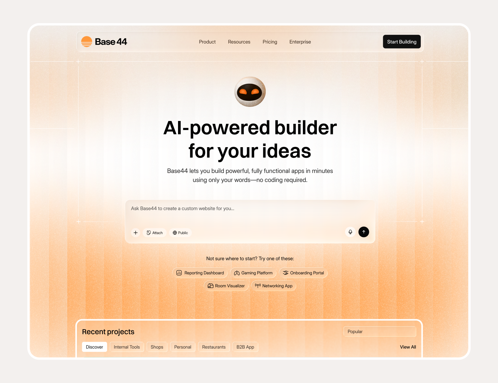 Website Builder AI Platform UI by Mostafijur Rahman on Dribbble