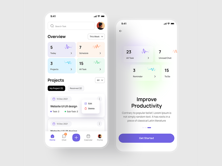 Task Management App – UI Exploration by Zain's Studio on Dribbble