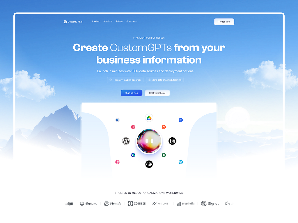 AI Agent Landing Page by Naimur Rahman on Dribbble